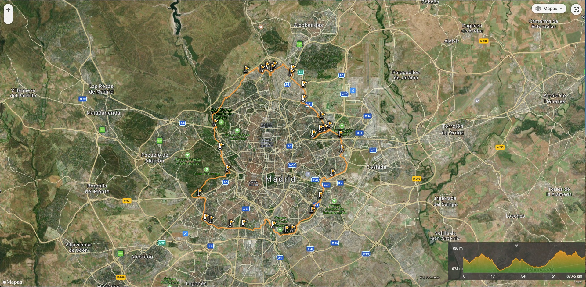 Vuelta a Madrid por el Anillo Verde Ciclista (vía AVC-64) – Montaña y ...