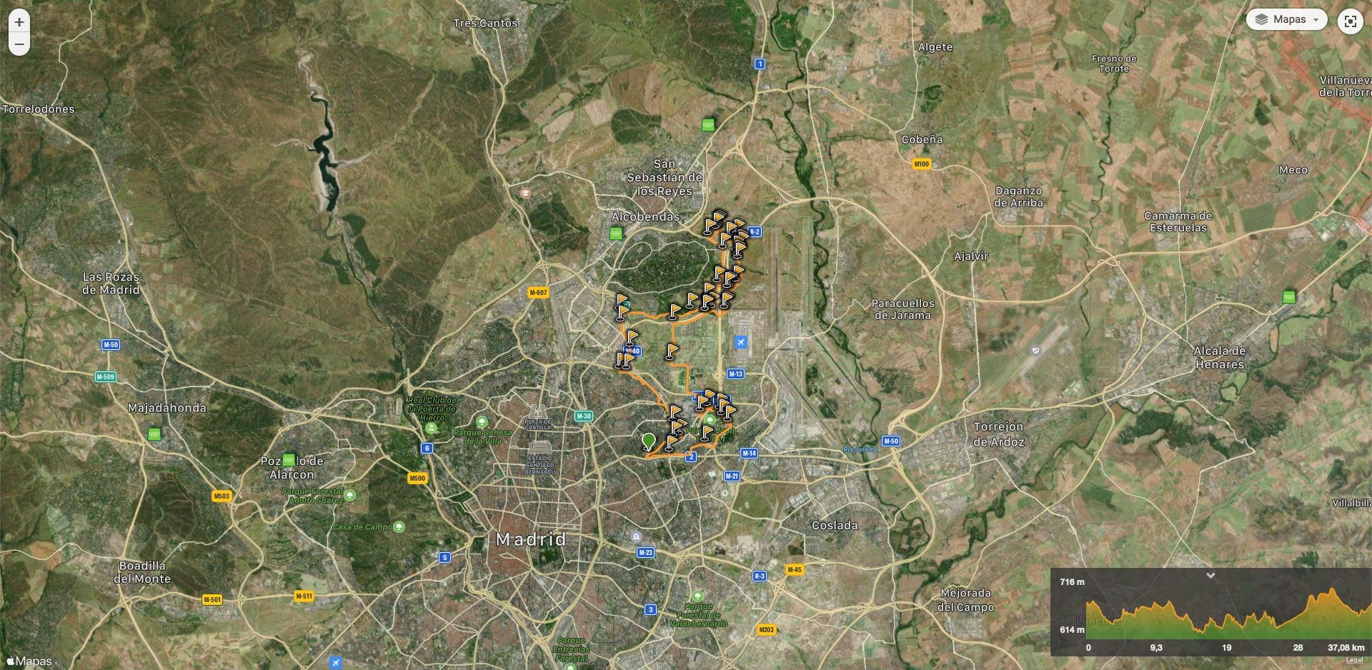 Cerro de La Paz por la Vega del Arroyo de Valdebebas – Montaña y Corazón